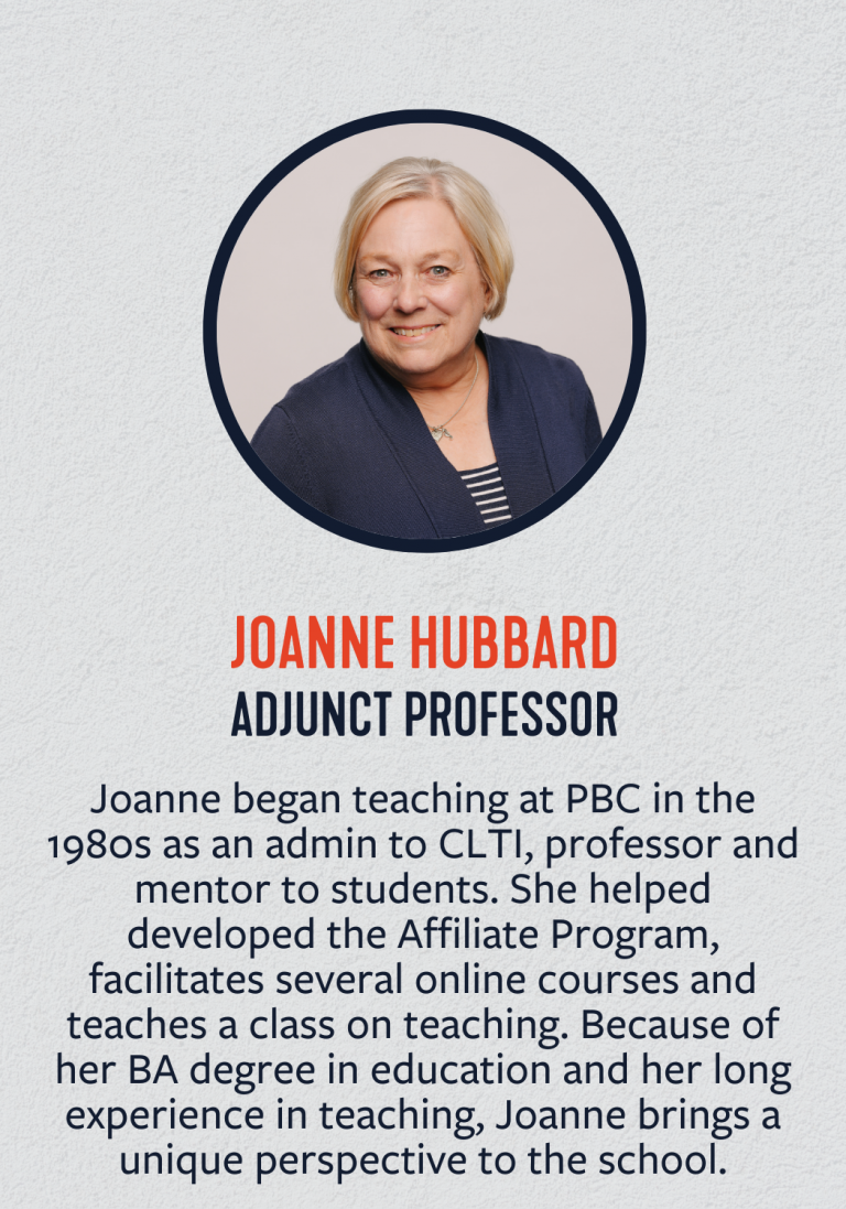 Faculty, Staff & Board - Portland Bible College